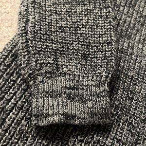 Windsor | Dresses | Windsor Marled Gray Knit Sweater Dress With V Back ...